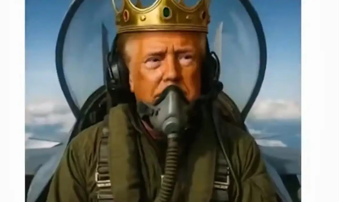 Donald Trump responde a protestos com vídeo em IA nas redes sociais ...